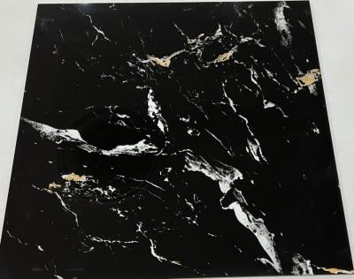 China Dark Porcelain Tile 600x600mm Polished Glossy High Resistance 8.5mm Floor Wall for sale