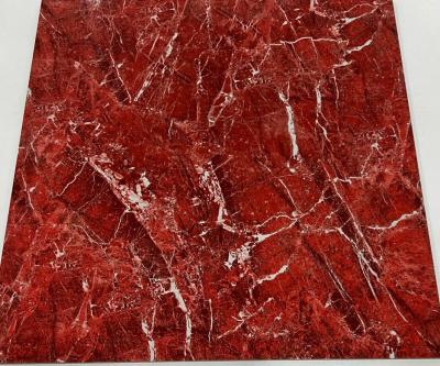 China Phoenix Dark Red Porcelain Tile 600x600mm 8.5mm Polished Glossy Floor Wall for sale