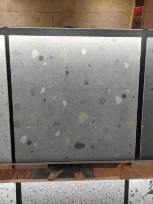 China Scratch Resistant Porcelain Terrazzo Look Tiles 600x600mm Glazed White Floor Tile for sale
