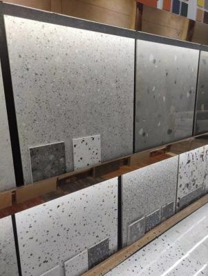 China Glazed Terrazzo Porcelain Tile 600x600mm Scratch Resistant White Floor Tile 9mm for sale