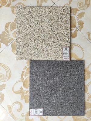 China Anti Scratch Terrazzo Porcelain Tile 600x600mm 9mm White Gray Beige Black for sale