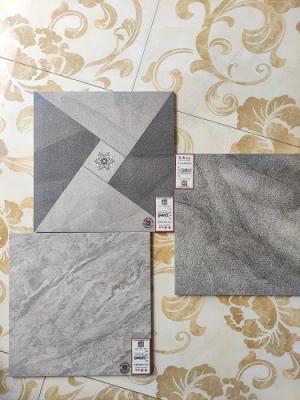 China Anti Scratch Terrazzo Porcelain Tile 600x600mm 9mm White Gray Beige Black for sale