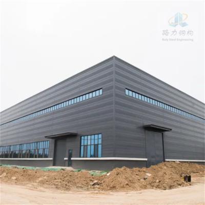 China Prefab Steel Structure Warehouse with H-Section Beams and Sandwich Panels for sale