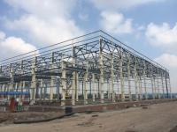 China Prefab Steel Structure Warehouse with Sandwich Panel Walls and Roof for sale