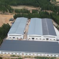 China Prefab Steel Structure Warehouse with H Beams and C/Z Purlins for sale