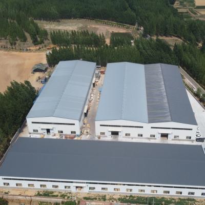 China Prefab Steel Structure Warehouse with H Beams and C/Z Purlins for sale