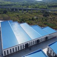 China Prefab Steel Structure Warehouse Building with Sandwich Panels for sale