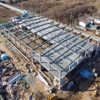 China Custom Prefabricated Steel Vehical Warehouse With Mezzanine for sale