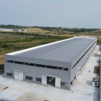 China Prefab Painted Steel Structure Workshop with Thermal Insulation for sale