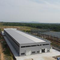 China Prefabricated Steel Frame Warehouse with H Section Beams for sale
