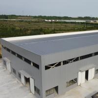 China Prefab Steel Structure Warehouse Building with Rock Wool Panels for sale