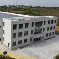China Two Floors Steel Frame Warehouse Building with Rock Wool Insulation for sale