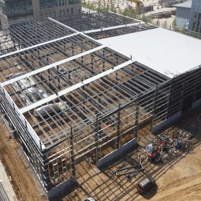 China Single Storey Prefabricated Steel Warehouse Building Custom Size for sale