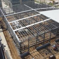 China Prefab Steel Structure Workshop Multi-Span with Crane Support for sale