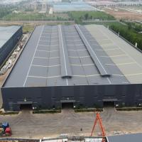 China ASTM A36 Steel Workshop with Overhead Crane Rock Wool Insulation for sale