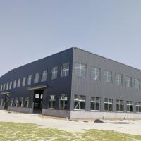 China Prefab Steel Structure Workshop with Overhead Crane Q235B Q355B for sale
