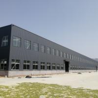 China Prefab Steel Structure Warehouse with H-Section Beams and Sandwich Panels for sale