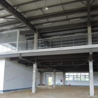China Multi-function Steel Structure Warehouse with Mezzanine for Showroom and Office for sale