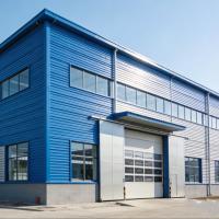 China Q355B Prefabricated Steel Warehouse With Sandwich Panel for sale