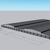 China Long Serive Life Prefab Steel Structure Cattle Shed With Surface Treatment for sale