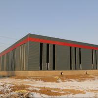 China Good Rust Prevention Prefabricated Steel Warehouse With Parapet Wall for sale