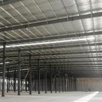 China Good Rust Prevention Prefabricated Steel Warehouse With Parapet Wall for sale