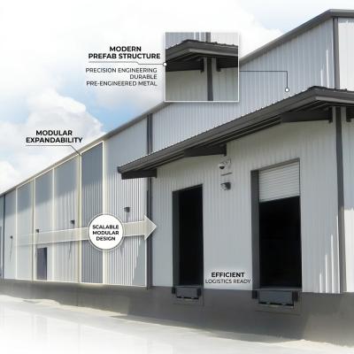 China Anti-Rust High-Strength Easy-Assemble Prefab Large Steel Structure Warehouse for Logistics for sale