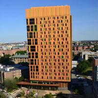 China Multi-Story High Rise Fashion Design Prefabricated Steel Structure Office Building for sale