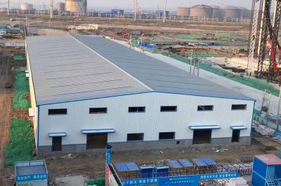China Prefab Steel Warehouse Building with Steel Cladding Sheets for sale