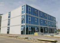 China Prefab Container House Galvanized Structure Glass Wool Panel for sale