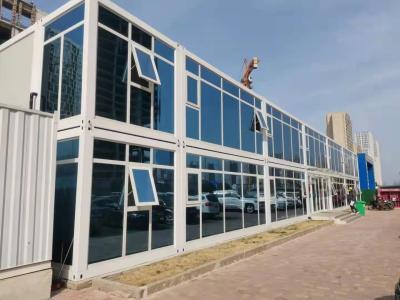 China Galvanized Prefab Container House with Glass Wool Panels for sale