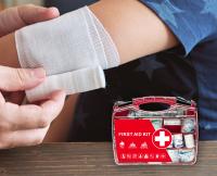 China Emergency Home First Aid Kit 44x10x27cm with 110+ Medical Supplies, Class II Medical Device for Family Care for sale