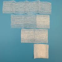 China Sterile Absorbent Gauze Dressing 5×5cm with 19×15cm Mesh - CE Certified Medical Swab Compresses for sale