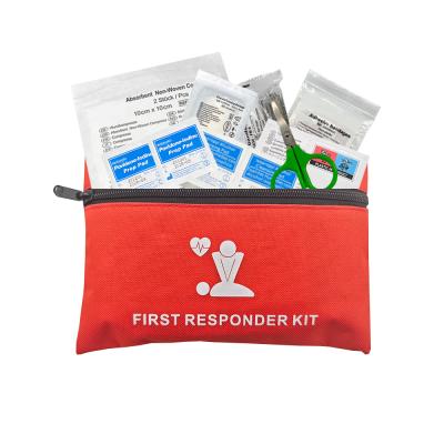 China Wholesale 1680D Oxford Fabric Portable First Aid Bag 20x13cm Waterproof Mini Home First Aid Kit Custom for sale