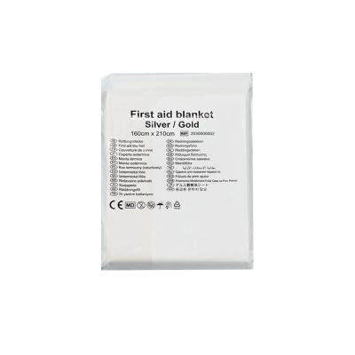 China Outdoor Emergency Insulation Blanket 130-160x210cm with 90% Heat Reflection Waterproof Survival Gear for sale