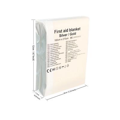 China CE Approved Survival Blanket 130-160x210cm Thermal Foil Emergency Blanket with 90% Heat Reflection for sale