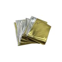 China Aluminized Mylar Emergency Thermal Blanket 130-160×210cm with 90% Heat Reflection for Survival Gear for sale