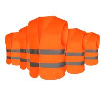China S-3XL Hi-Vis Safety Vest with Reflective Strips | 100% Polyester Industrial Traffic Workwear for sale