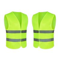 China Custom Safety Reflective Vest 100% Polyester High Visibility for Motorcycle Road Work Safety for sale