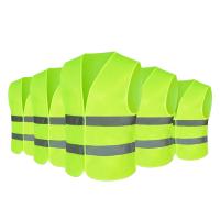 China Custom Safety Reflective Vest 100% Polyester High Visibility for Motorcycle Road Work Safety for sale