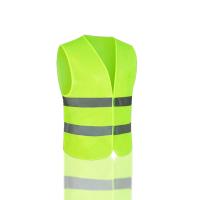 China Custom Safety Reflective Vest 100% Polyester High Visibility for Motorcycle Road Work Safety for sale