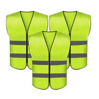 China EN 1150 High Visibility Kids Reflective Safety Vest 100% Polyester Custom Size for sale