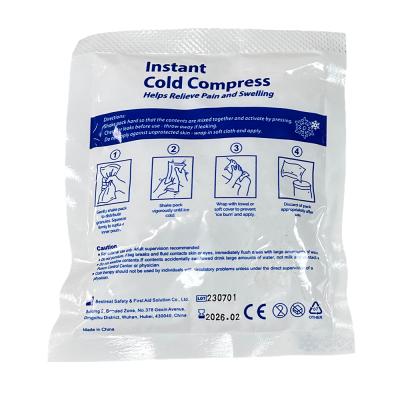 China Disposable Instant Cold Pack 200g for Injuries First Aid Pain Relief No Freezing Needed for sale