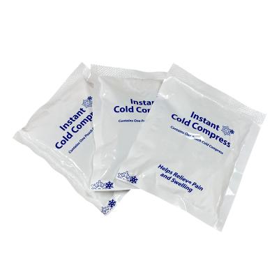 China Disposable Instant Cold Pack 200g 24x12cm for Injuries First Aid Pain Relief 50 Pack for sale