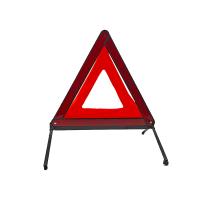 China Reflective Triple Triangle Car Warning Sign Foldable Emergency Roadside Hazard Safety Kit 3 Pack for sale