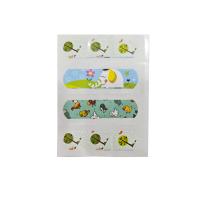 China Custom Logo Kids Cartoon Adhesive Band Aids Wholesale PE Plastic in Paper Card Sleeve 72mm x 19mm for sale
