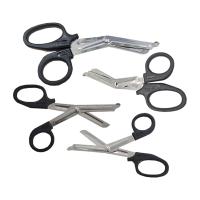 China 7.4 Inch Stainless Steel Bandage Shears with Colorful PP Handles - 19cm Medical Scissors for Nursing and First Aid for sale