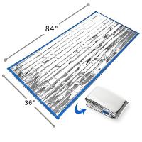 China Extra Large 90x200cm Emergency Sleeping Bag - Aluminized PE Survival Gear for Camping & Hiking for sale