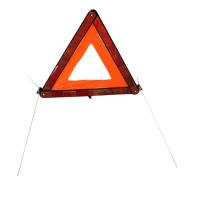 China Reflective Car Emergency Warning Triangle 43.5x37cm Plastic Safety Tripod with Custom Logo for sale