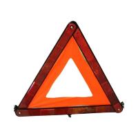 China Reflective Car Emergency Warning Triangle 43.5x37cm Plastic Safety Tripod with Custom Logo for sale